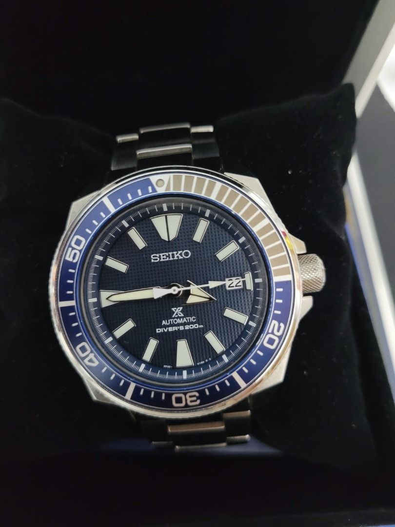 Seiko Prospex SRPB49K1 Automatic Diver 200M "Samurai" Deep Blue Dial ...