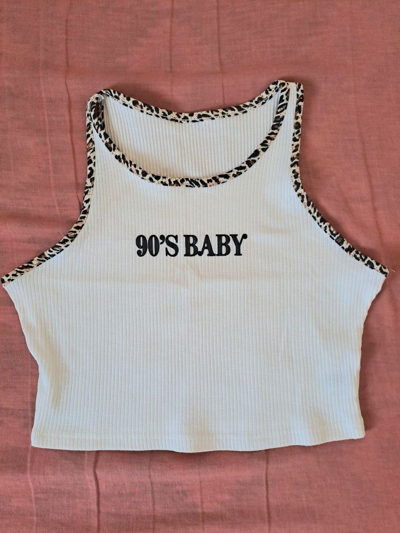Shein 90's Baby Top, Women's Fashion, Tops, Sleeveless on Carousell