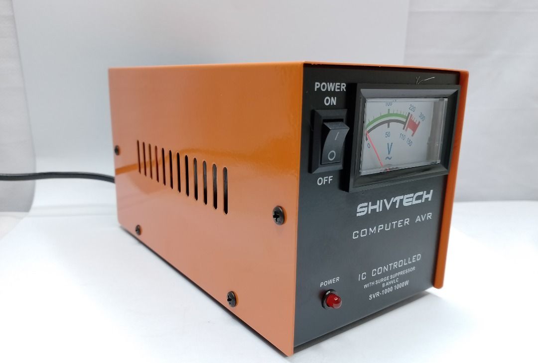 SHIVTECH AVR SVR-1000, IC CONTROLLED with SURGE SUPRESSOR, 1000W 110V ...
