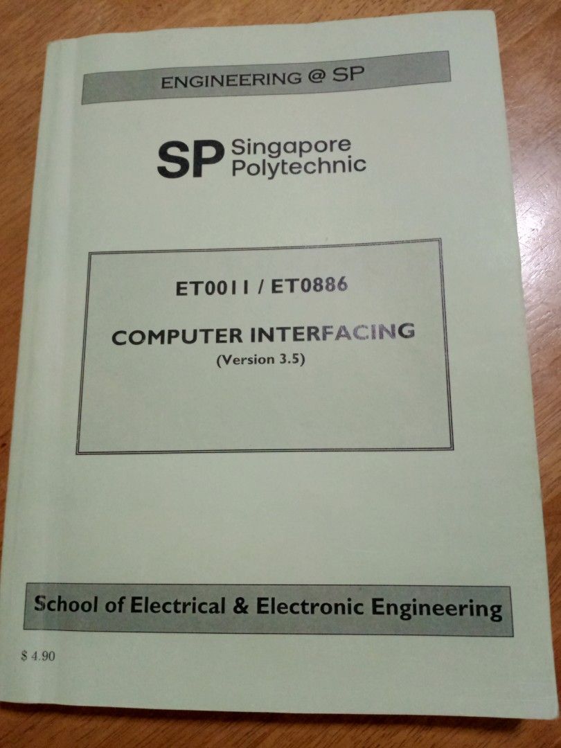 SP Computer Interfacing ET0011 / ET0886 textbook, Hobbies & Toys, Books ...