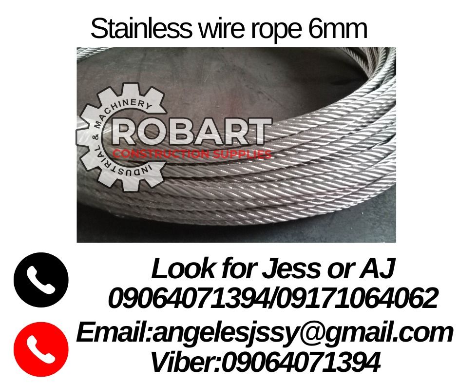 Stainless Wire Rope 6mm on Carousell