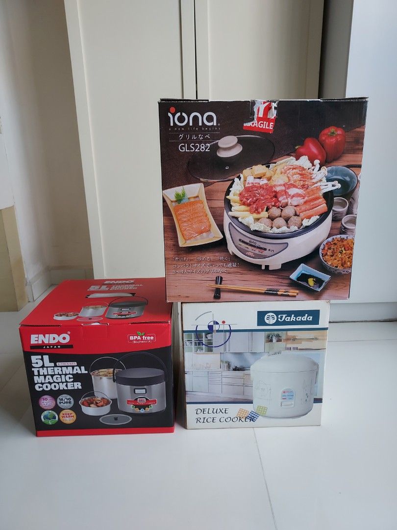 Steam Boat, Rice Cooker, Thermal Magic Cooker, pots,Slow cooker, milk ...