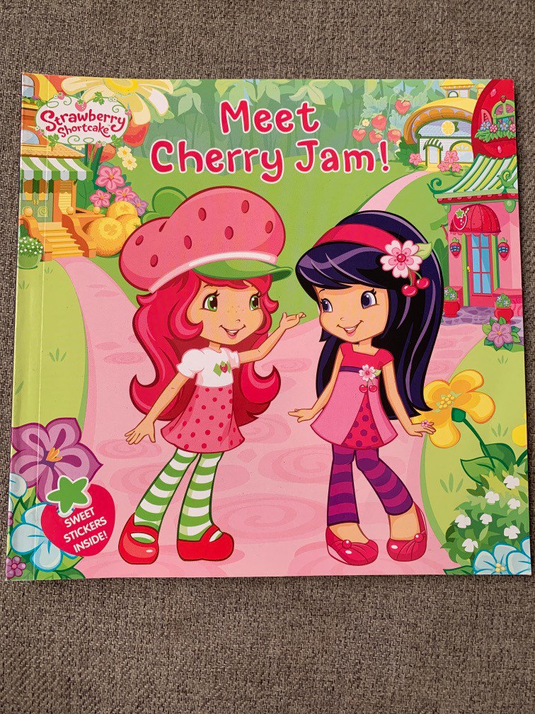 Strawberry shortcake book Meet Cherry Jam with stickers on Carousell