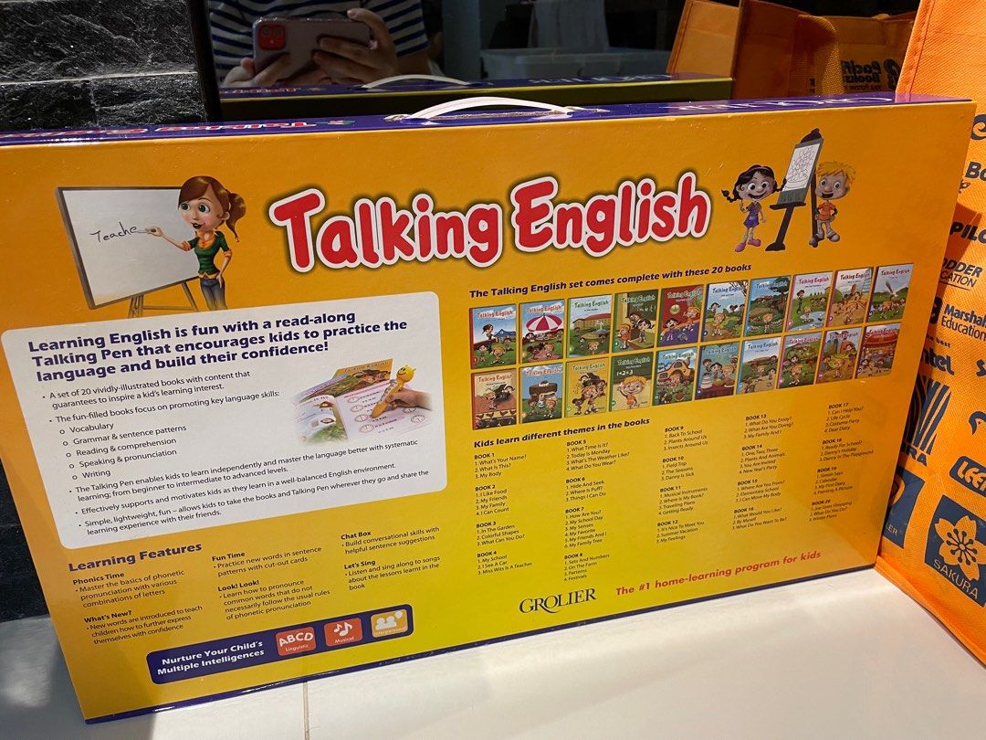 Talking English Grolier, Hobbies & Toys, Books & Magazines, Children's ...
