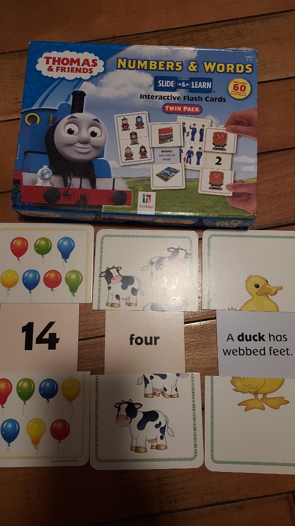 Thomas Numbers and Words, 興趣及遊戲, 書本 & 文具, 小朋友書 - Carousell