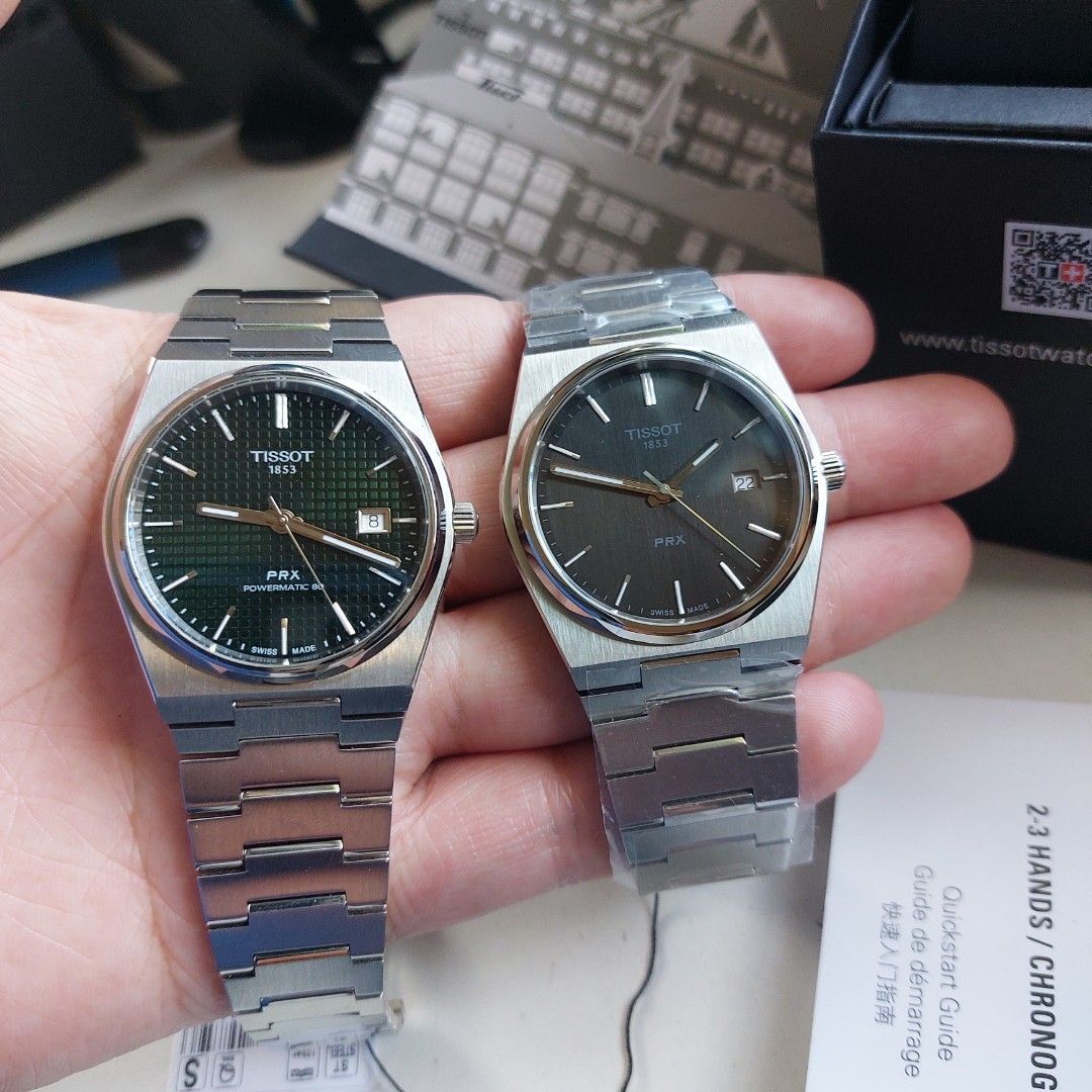 Tissot PRX Quartz Black 40mm, Men's Fashion, Watches & Accessories ...