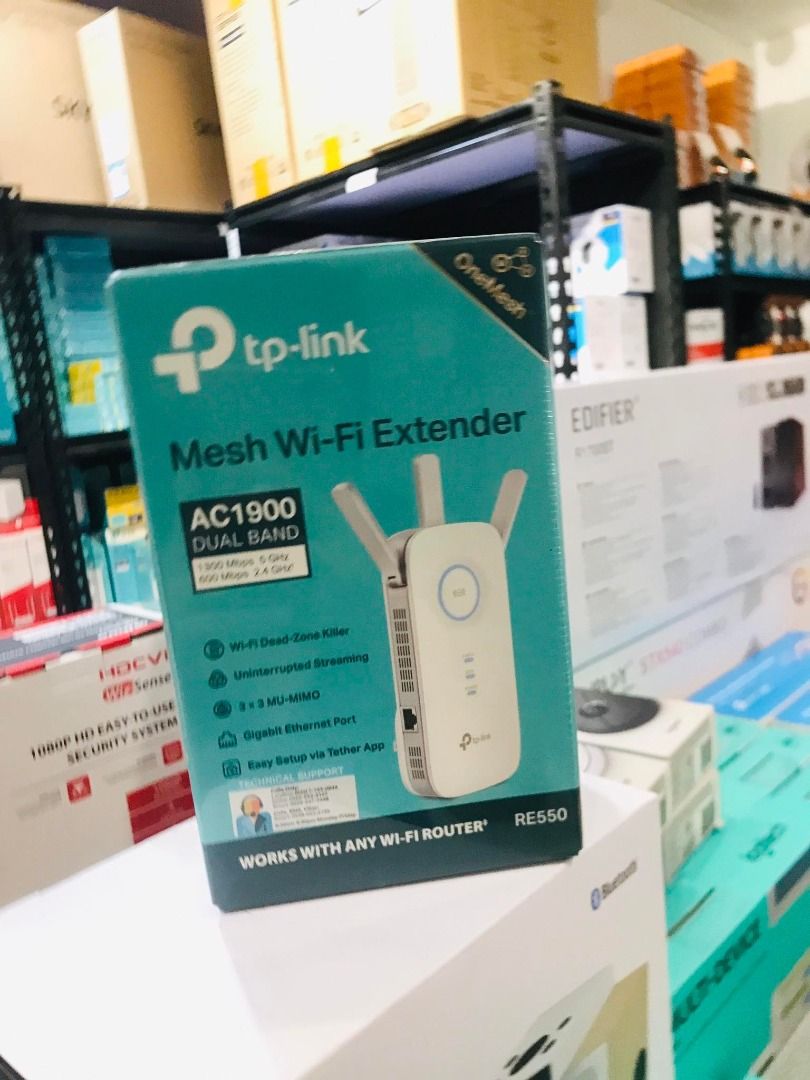 TP-Link RE550 AC1900 Dual Band Mesh MU-MIMO Wi-Fi Extender, Computers ...
