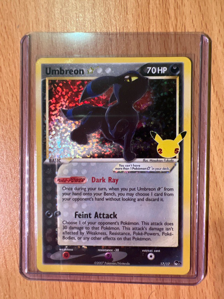 Umbreon Gold Star Celebrations, Hobbies & Toys, Toys & Games on Carousell
