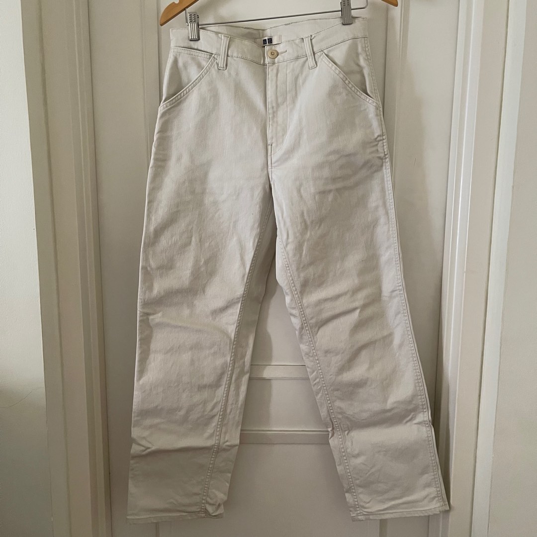 Uniqlo Work Pants, Men's Fashion, Bottoms, Jeans on Carousell