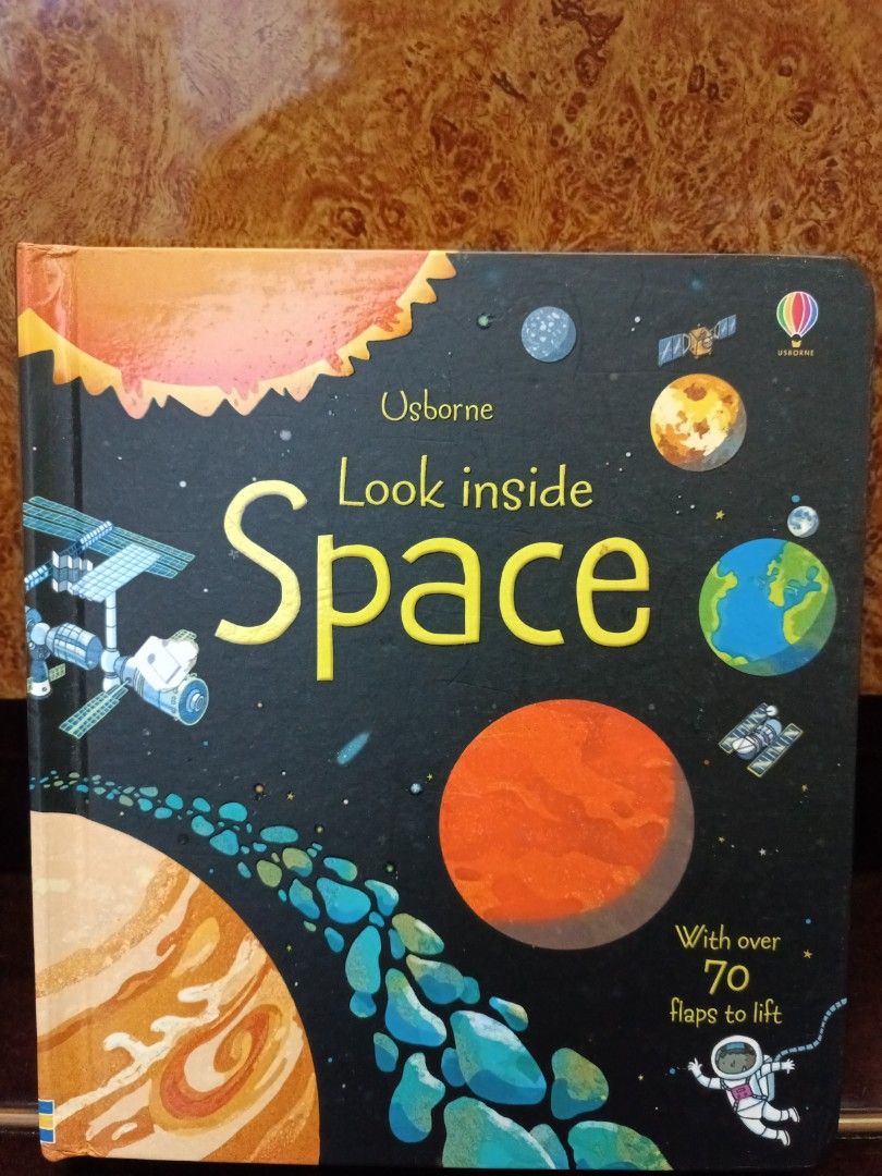 Usborne Look inside Space, 興趣及遊戲, 書本 & 文具, 兒童書籍 - Carousell