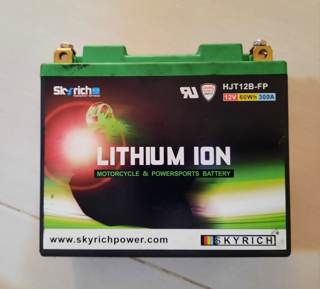 Used Skyrich HJT12B-FP lithium battery Ducati Yamaha, Motorcycles ...