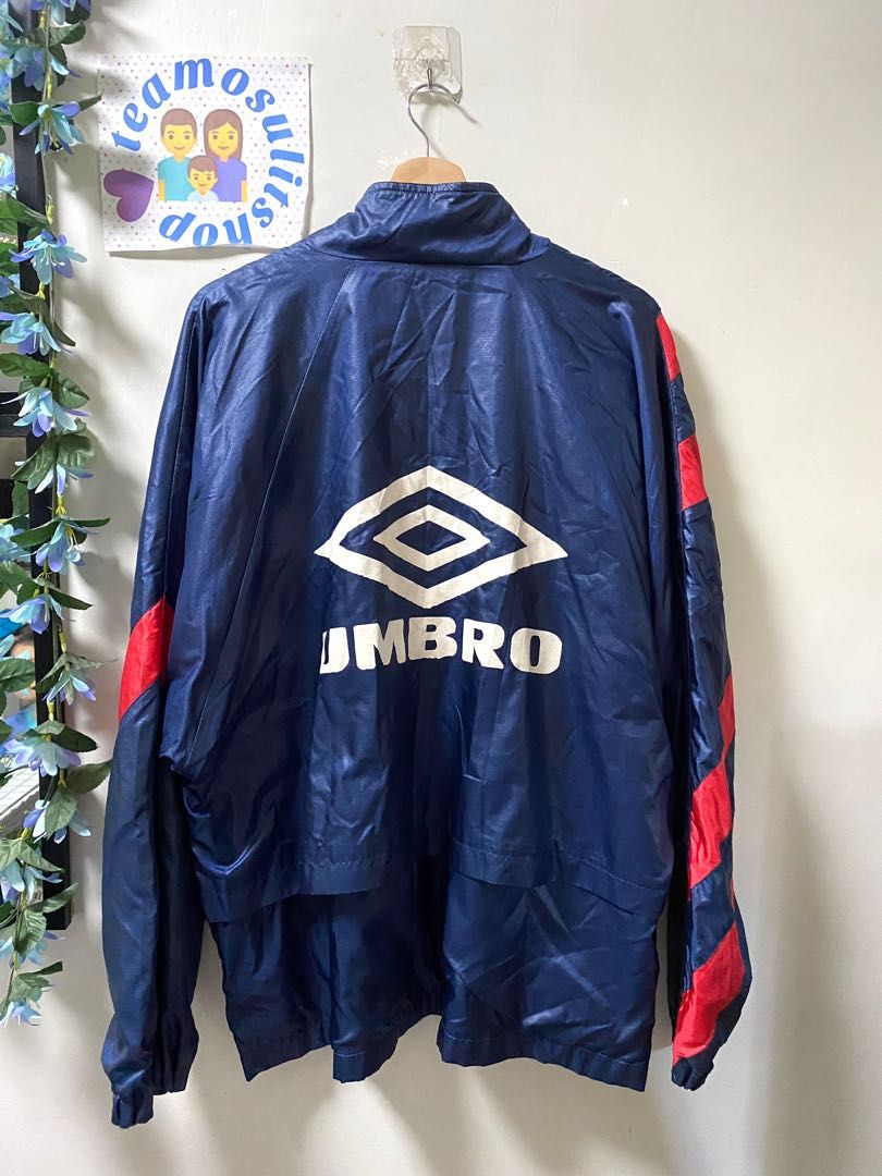 V91 VINTAGE UMBRO BIG LOGO WINDBREAKER JACKET, Men's Fashion, Coats ...