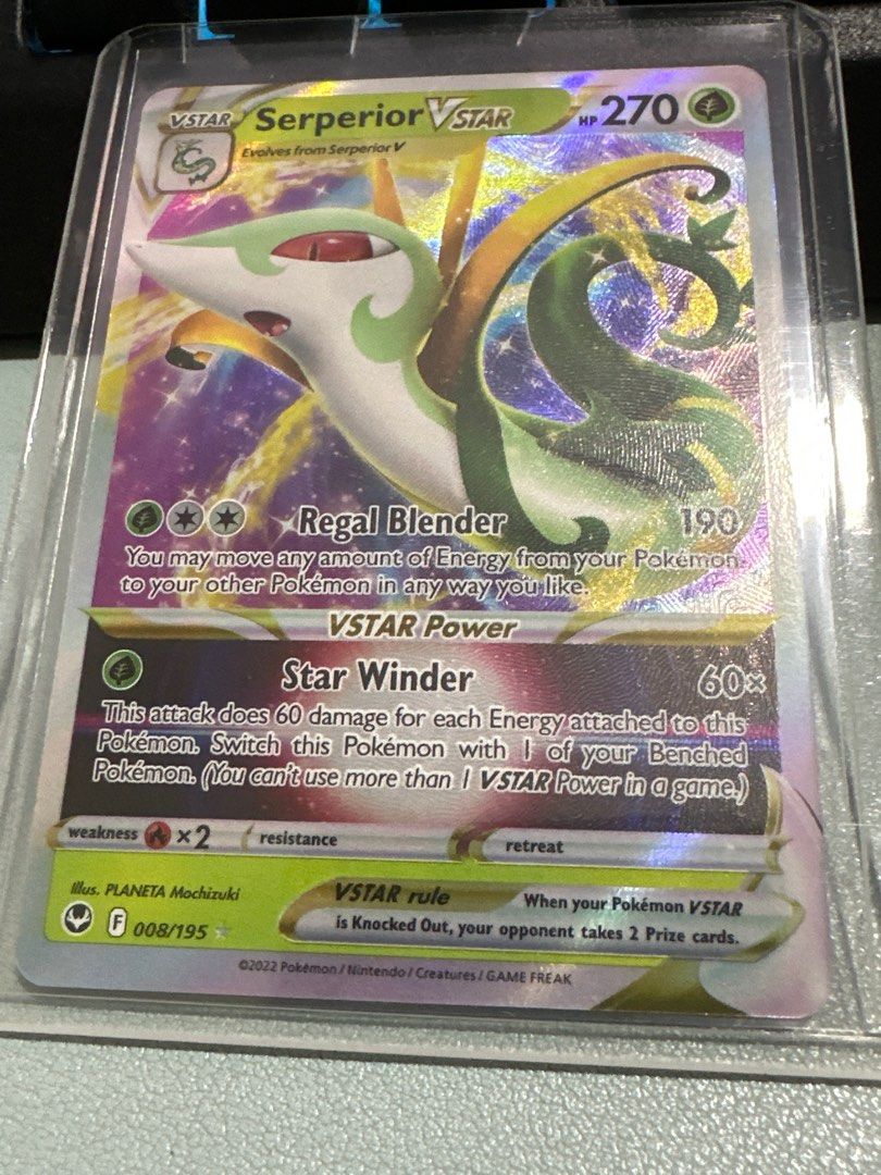 V Star Serperior 008/195, Hobbies & Toys, Toys & Games on Carousell