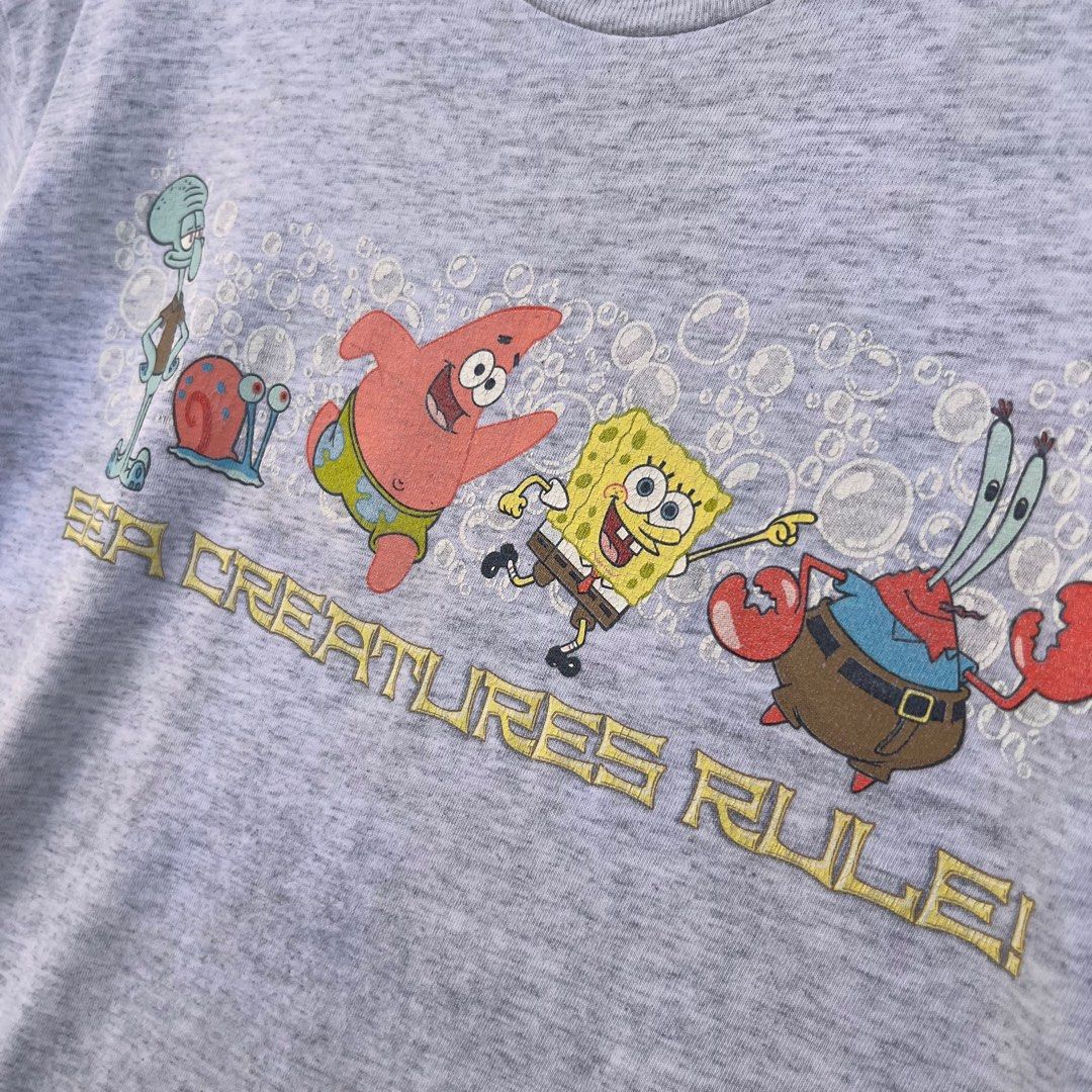 Vintage 90’s Spongebob Squarepant Sea X Nickelodeon Tee, Men's Fashion ...