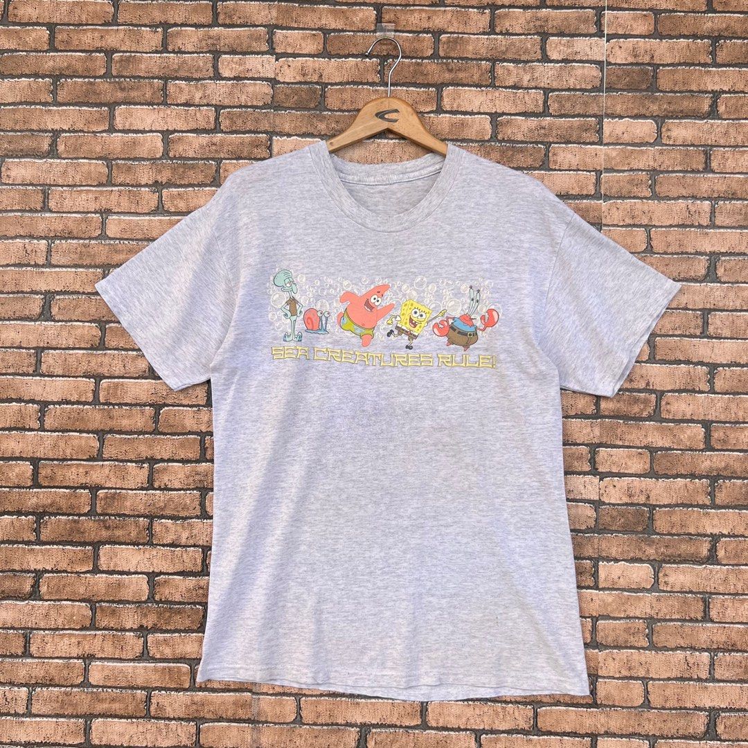 Vintage 90’s Spongebob Squarepant Sea X Nickelodeon Tee, Men's Fashion ...