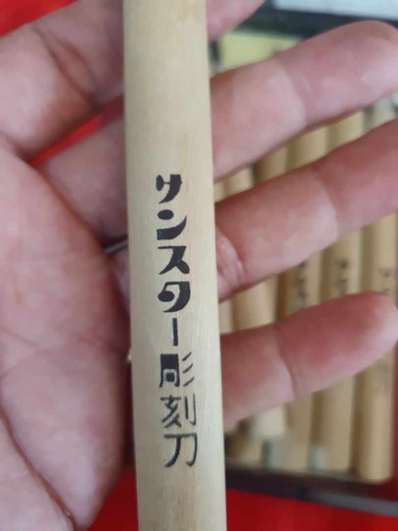 Vintage Handcarving tools Japan Complete set with oil and Sharpening ...