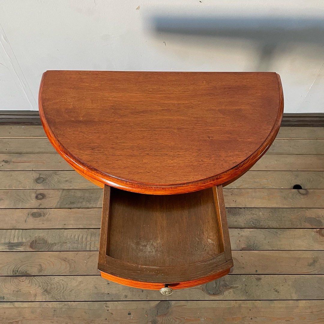 Vintage Mahogany half moon table, Furniture & Home Living, Kitchenware ...