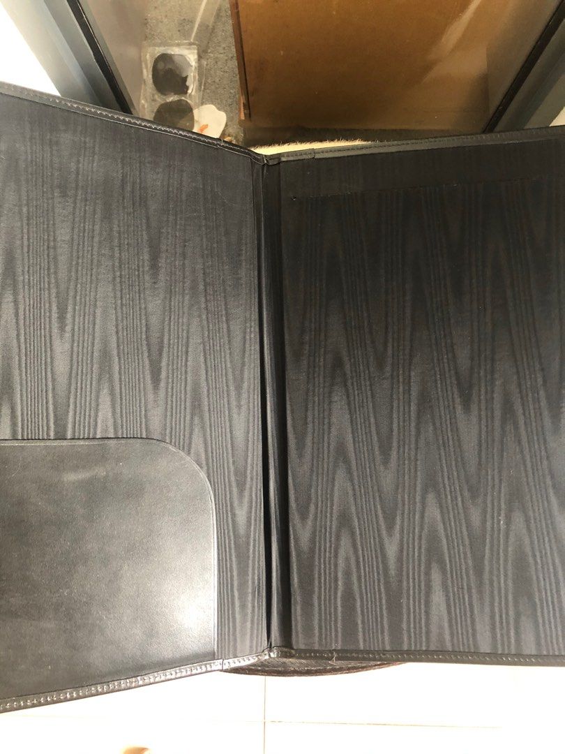 Vintage Salomon Brothers Black Genuine Leather Document / Business ...