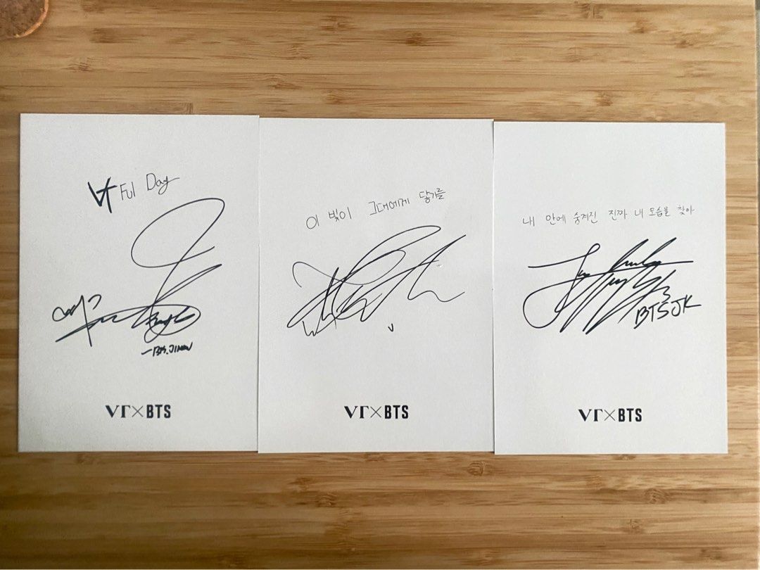 VT x BTS Poster Cards, Hobbies & Toys, Memorabilia & Collectibles, Fan ...