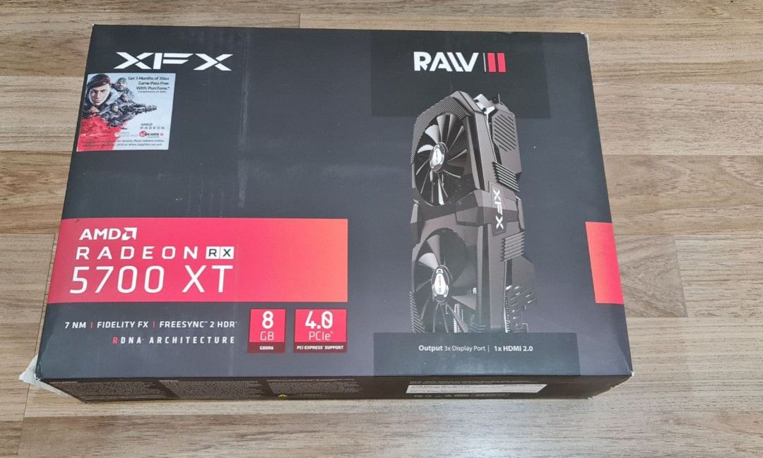 XFX AMD Radeon RX 5700 XT 8GB, Computers & Tech, Parts & Accessories ...