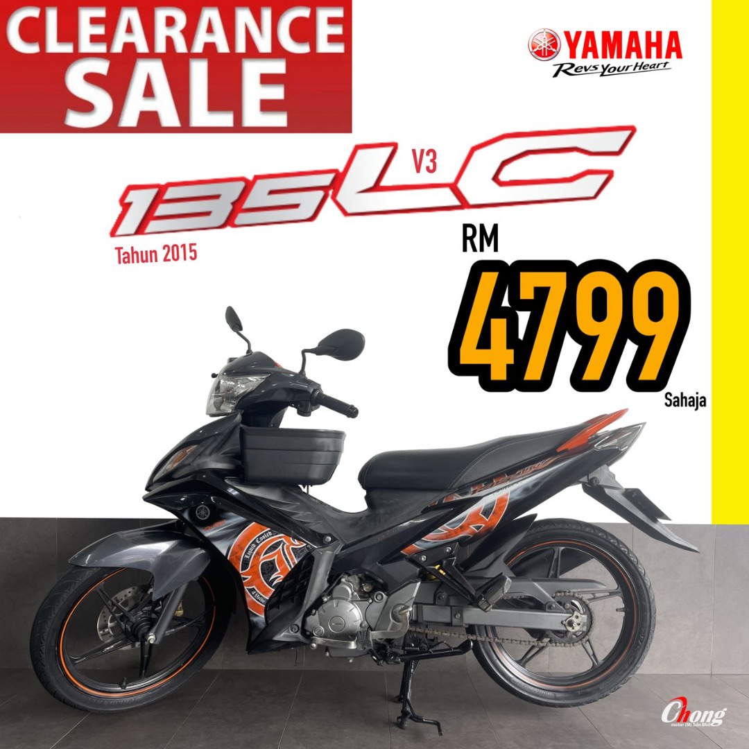 YAMAHA LC135 V3 SECOND, Motorbikes on Carousell
