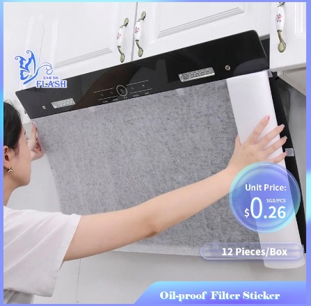 12pcs Kitchen Oil Filter Paper Absorbing Paper Anti Oil Cotton Filters ...