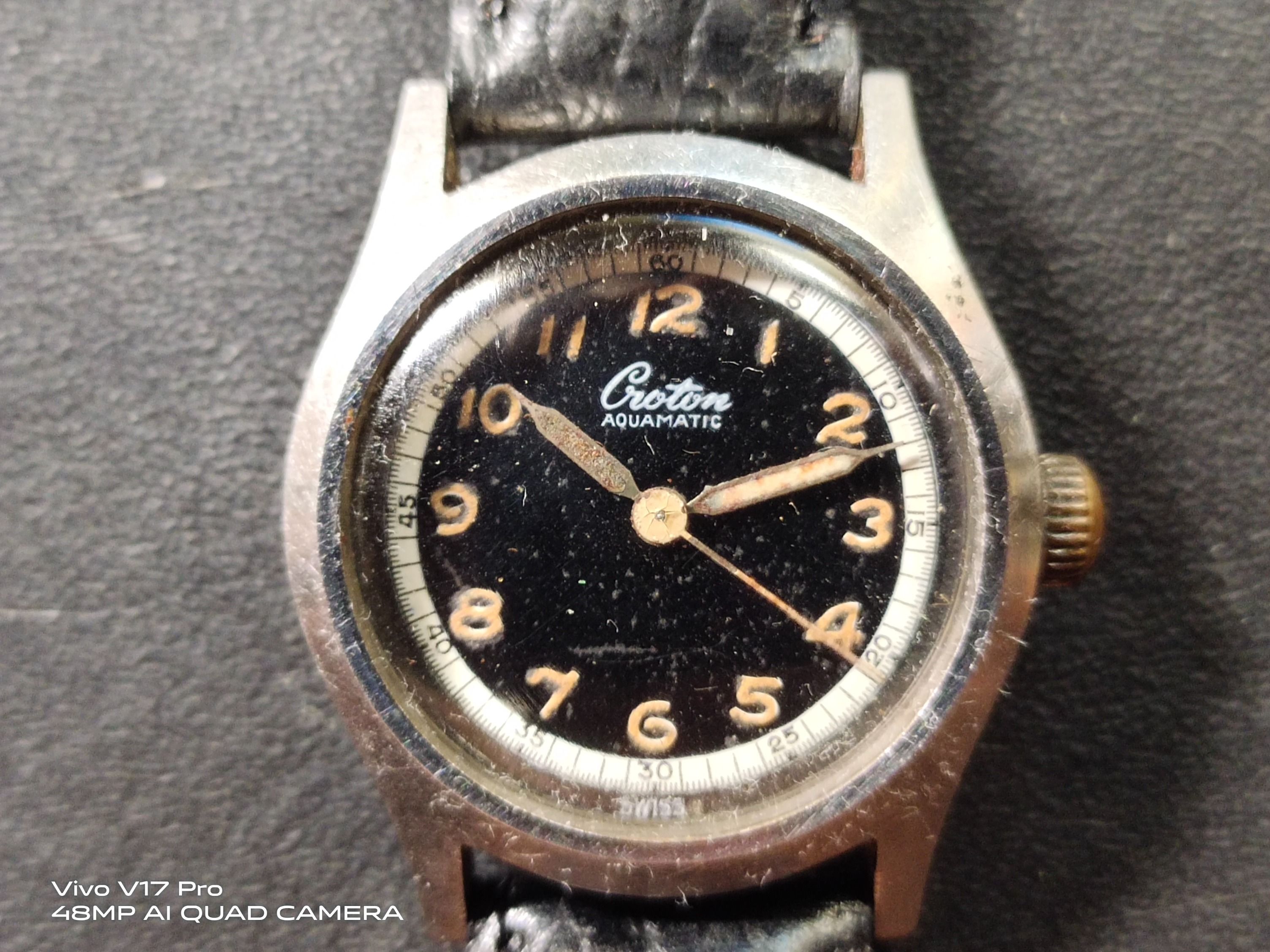 1940s Croton Aquamatic Bumper Automatic Watch, Luxury, Watches on Carousell