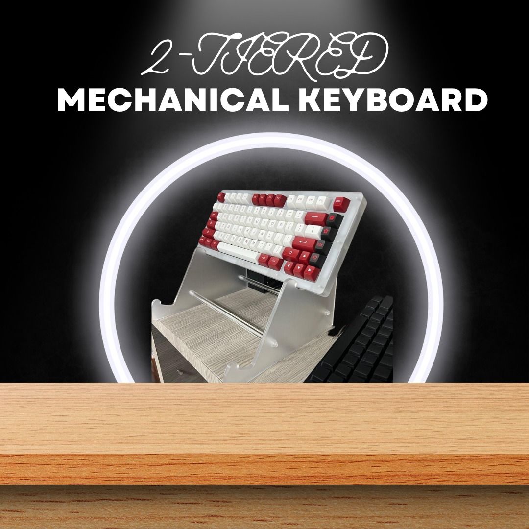 2 TIER FROSTED MECHANICAL KEYBOARD STURDY, Computers & Tech, Parts ...