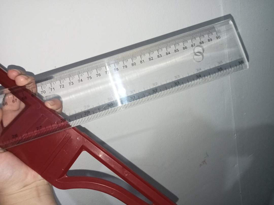 36 inches acrylic Rotring T-square on Carousell