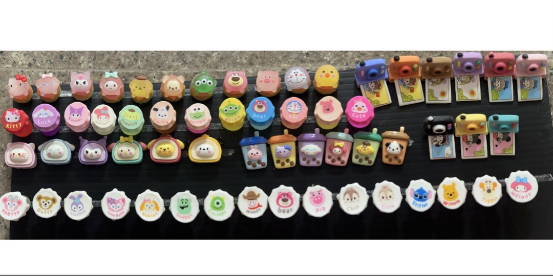 3D resin charm / keychain charm , sanrio, toystory, Doraemon, chip and ...