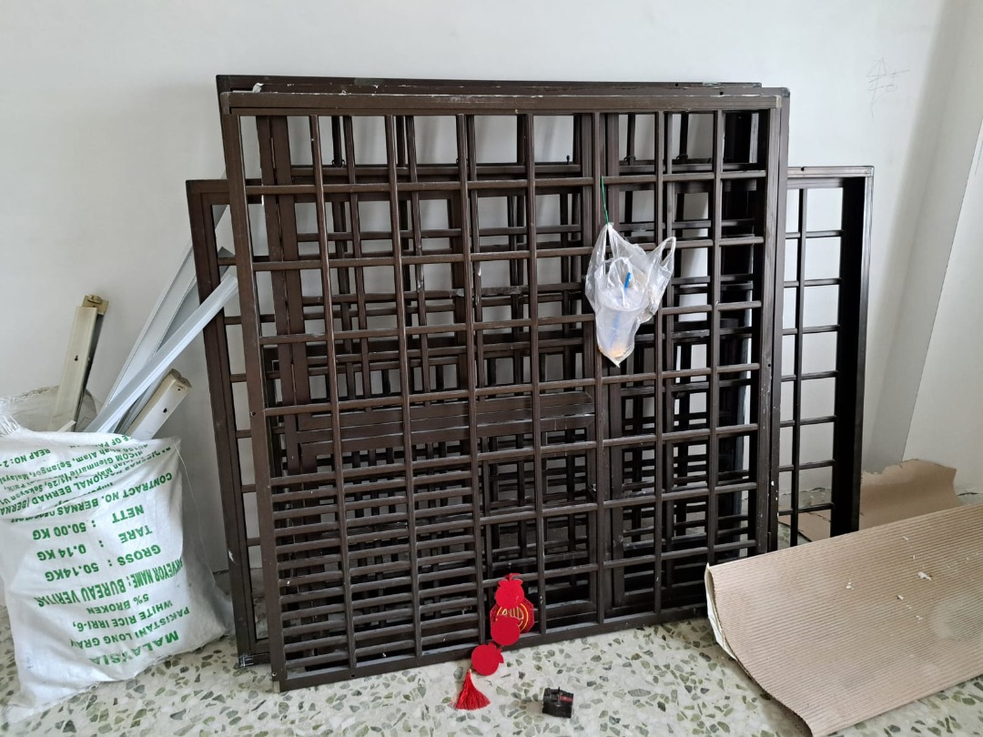 5 Set of HDB Window Grill, Furniture & Home Living, Home Improvement ...