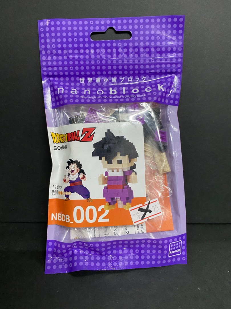 龍珠 Z Dragonball Dragon Ball Z nanoblock NBDB_002 孫悟飯 Gohan, 興趣及遊戲, 玩具 & 遊戲類 - Carousell