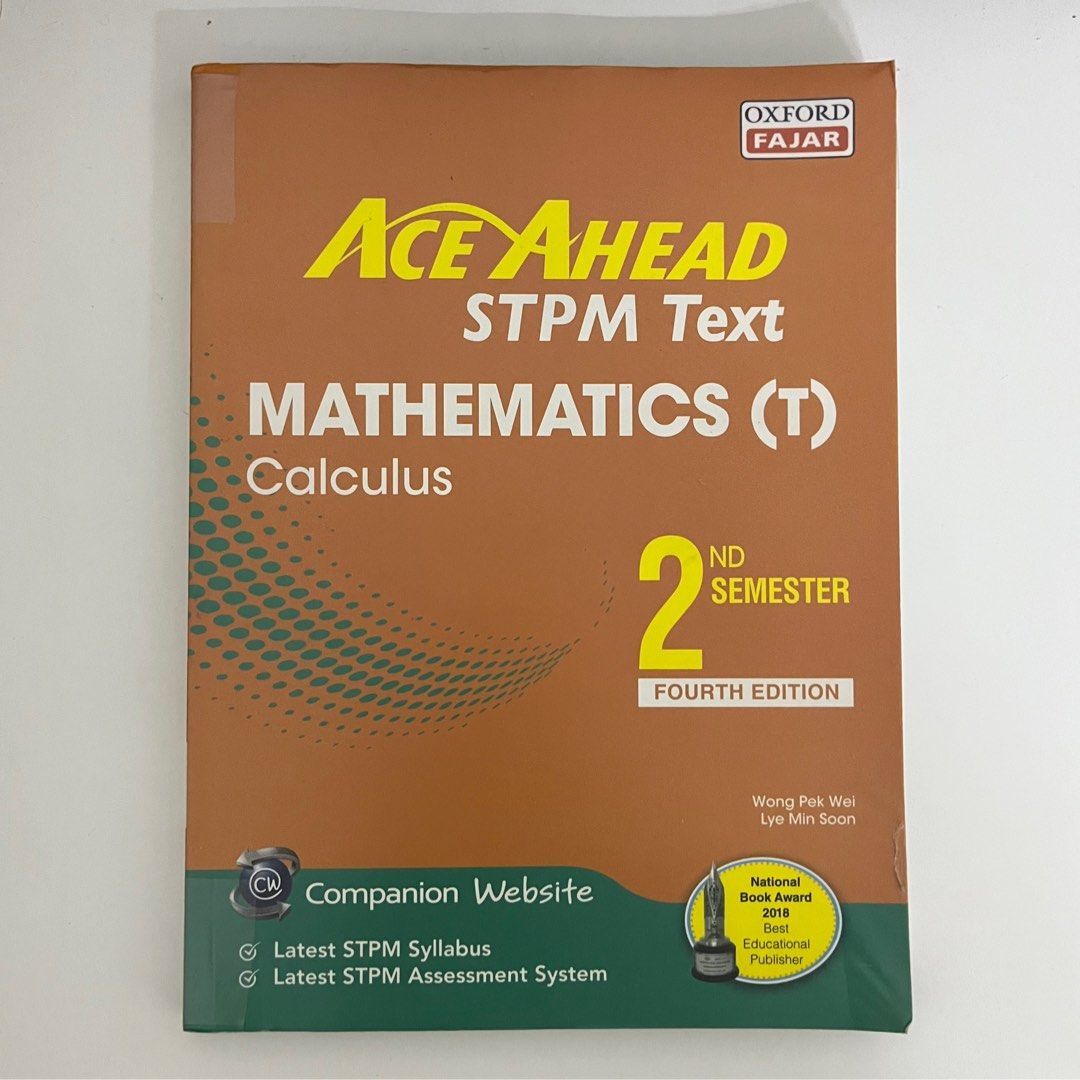 ACE AHEAD STPM MATHEMATICS MATH T TERM SEMESTER 1 & 2 & 3 FOURTH & THIRD EDITION, Hobbies & Toys ...