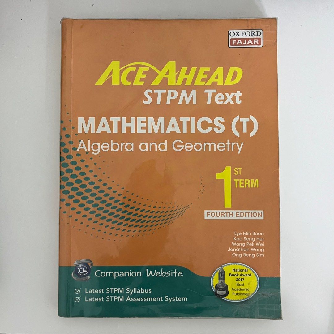 ACE AHEAD STPM MATHEMATICS MATH T TERM SEMESTER 1 & 2 & 3 FOURTH ...