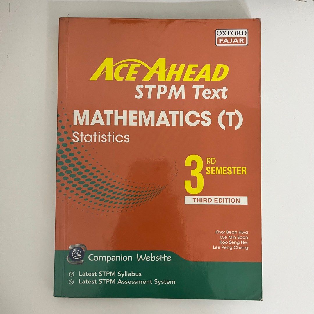ACE AHEAD STPM MATHEMATICS MATH T TERM SEMESTER 1 & 2 & 3 FOURTH ...