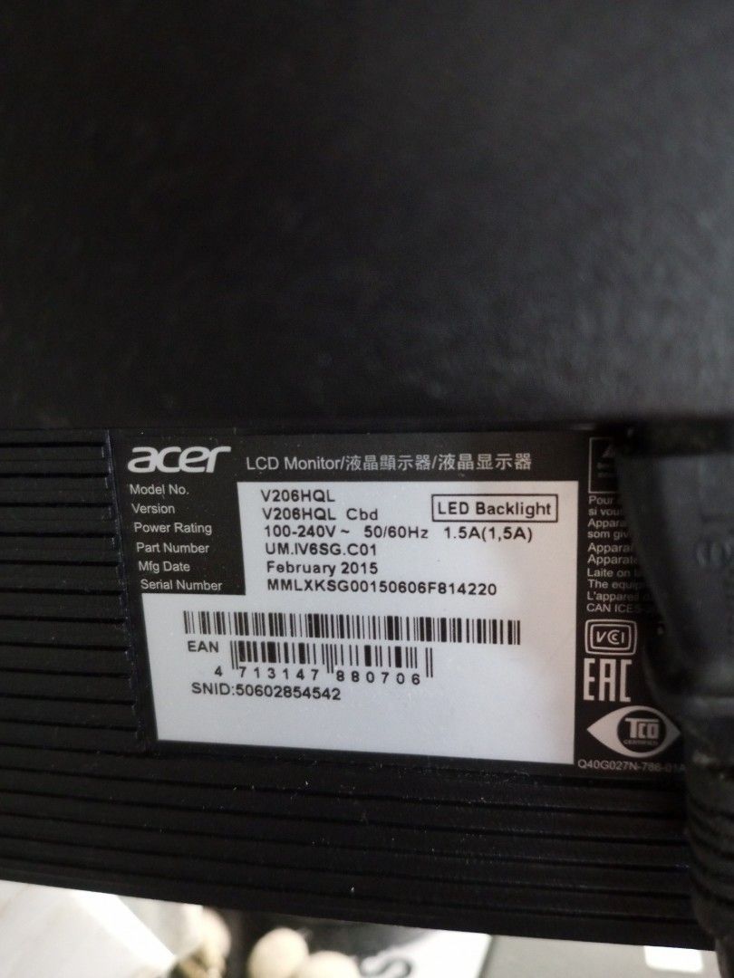 Acer led monitor 19.5", Computers & Tech, Parts & Accessories, Monitor ...