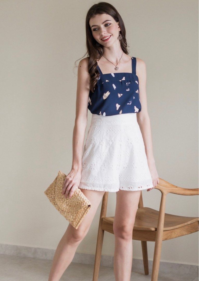 ACW Color palette flare top, Women's Fashion, Tops, Sleeveless on Carousell