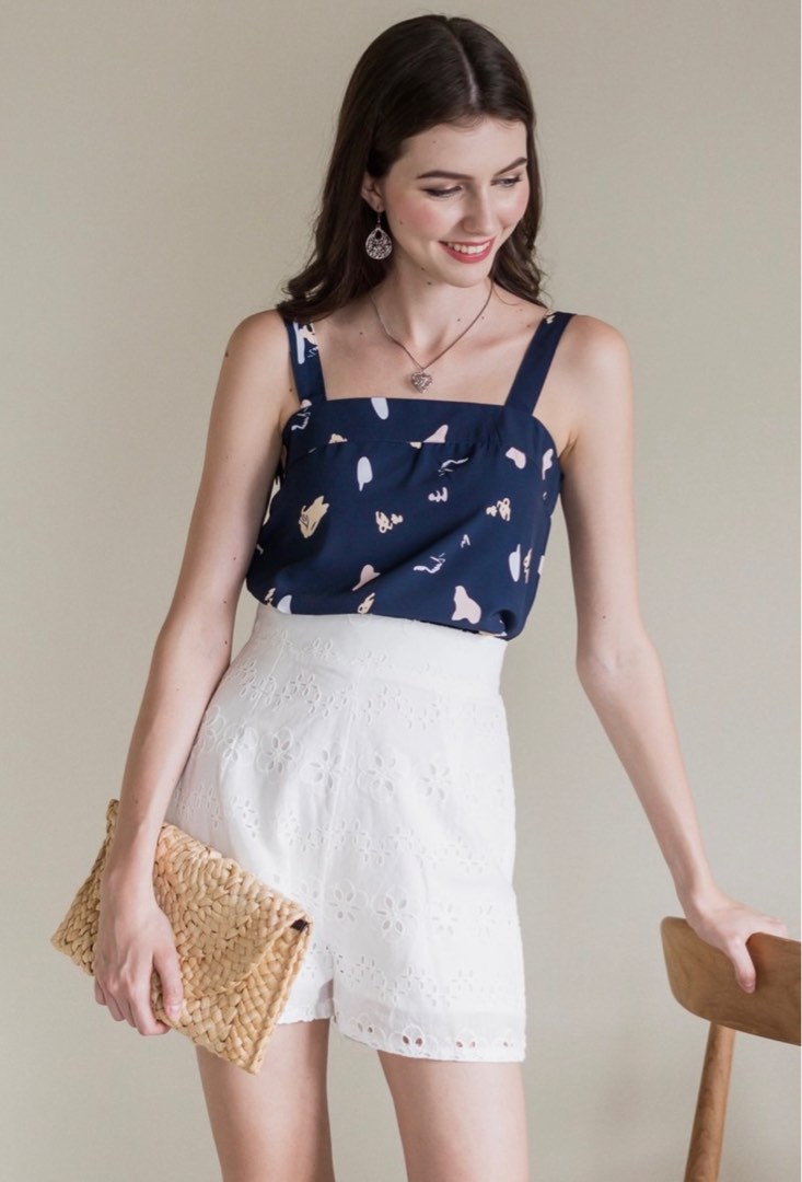 ACW Color palette flare top, Women's Fashion, Tops, Sleeveless on Carousell