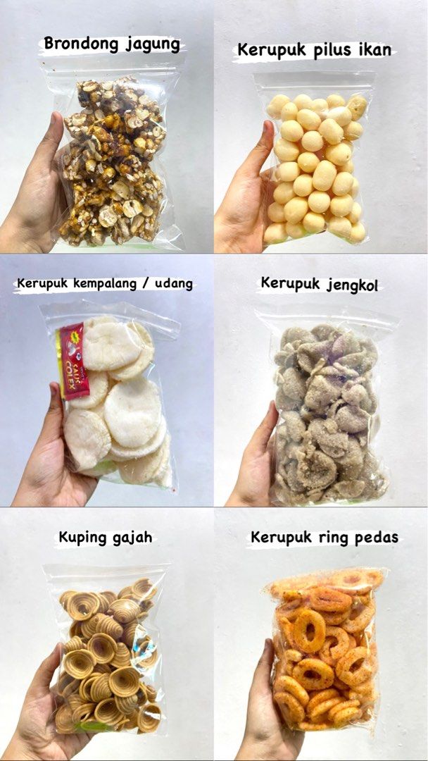 ANEKA SNACK 5000 an aja , snack/kripik/krupuk, Makanan & Minuman, Snek ...