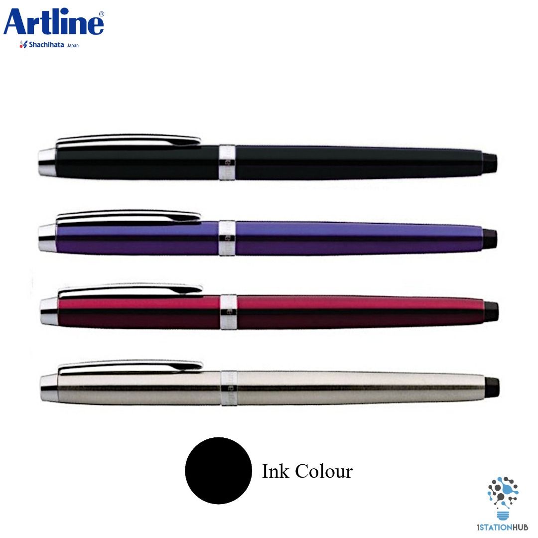 Artline Signature Roller Ball Pen 0.7mm Fine | Black Ink | Home Office Stationery - 4400 ...
