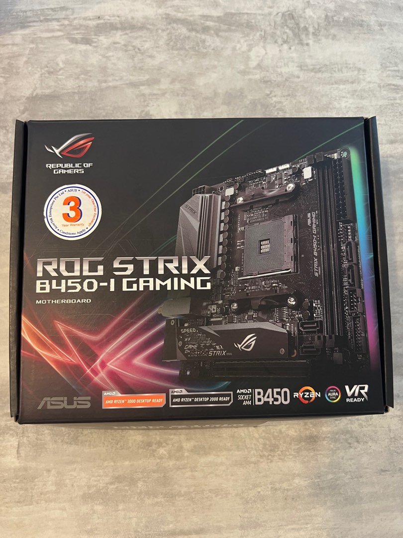 Asus ROG Strix B450i Gaming motherboard, Computers & Tech, Parts ...