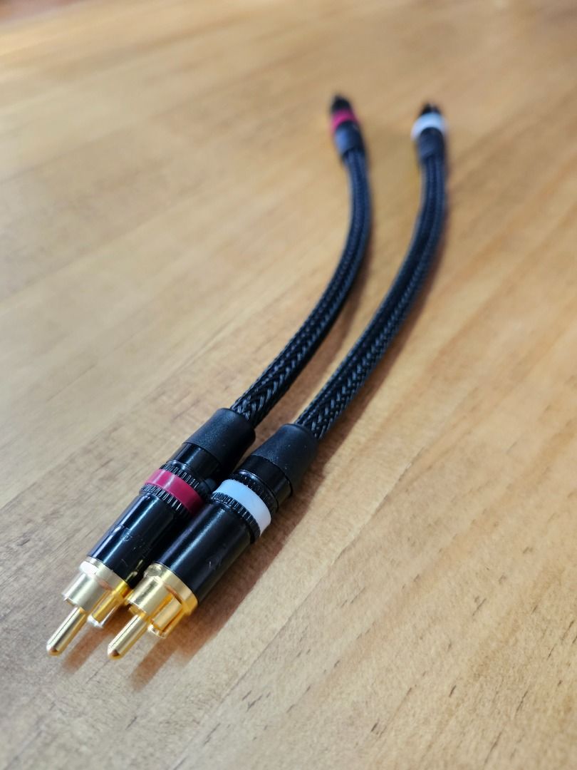 Audiophile Braided RCA interconnect cables (Canare/ Neutrik) (20cm ...