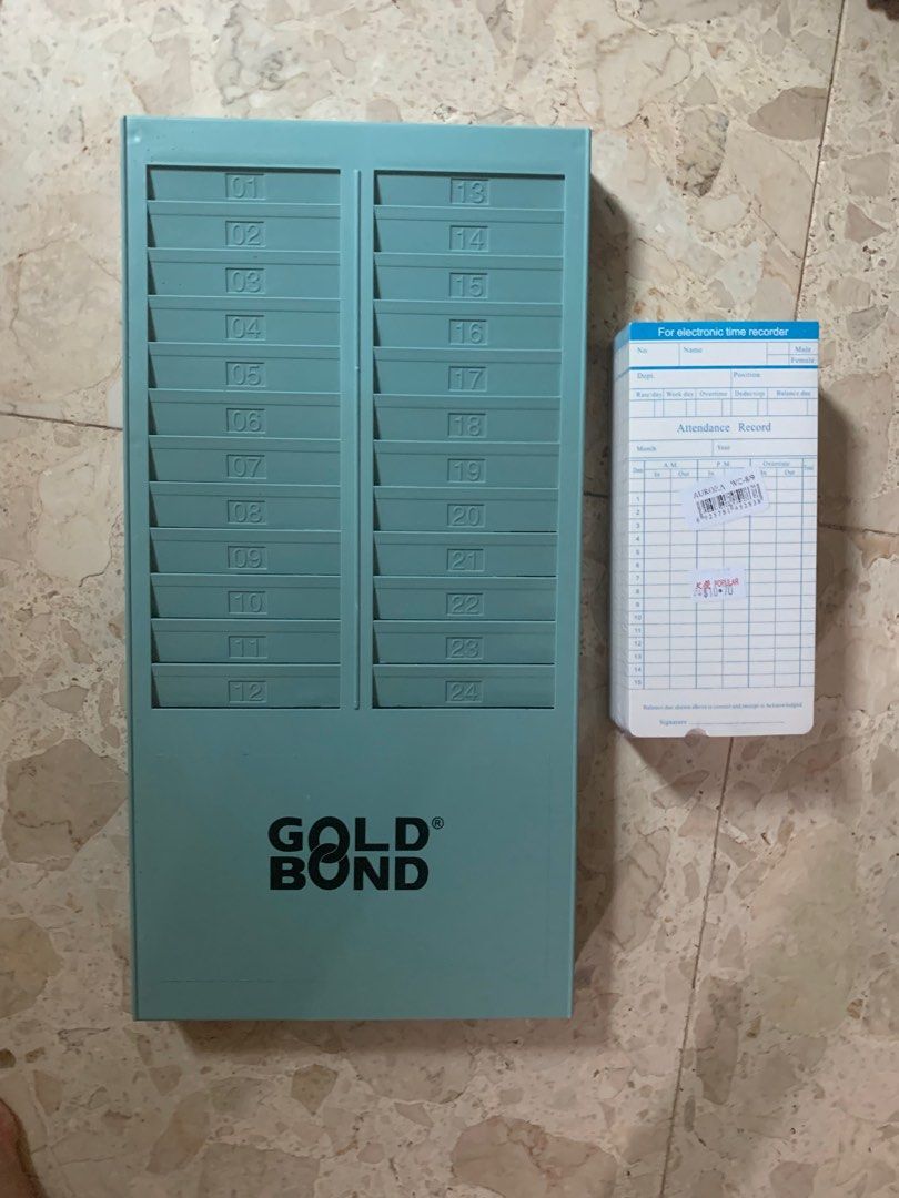 Aurora Time Recorder Punch Card Machine Model AC8, Computers & Tech ...