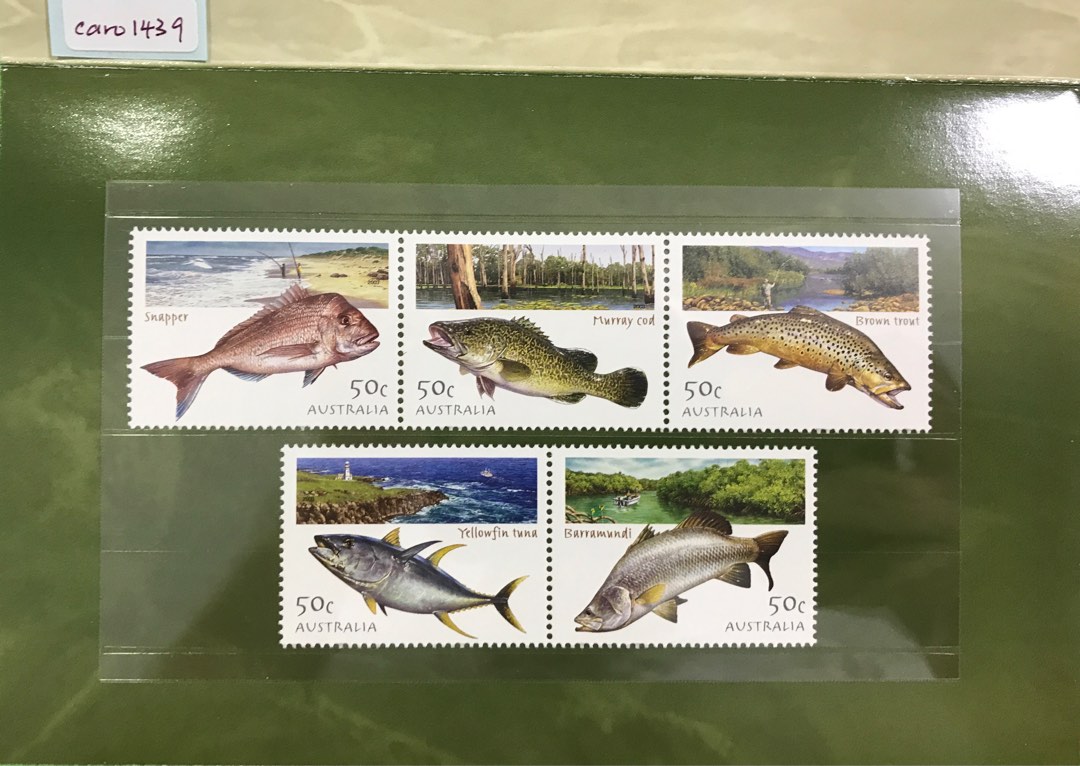 Australia Fishing stamp set issue, presentation pack, mint, Hobbies ...