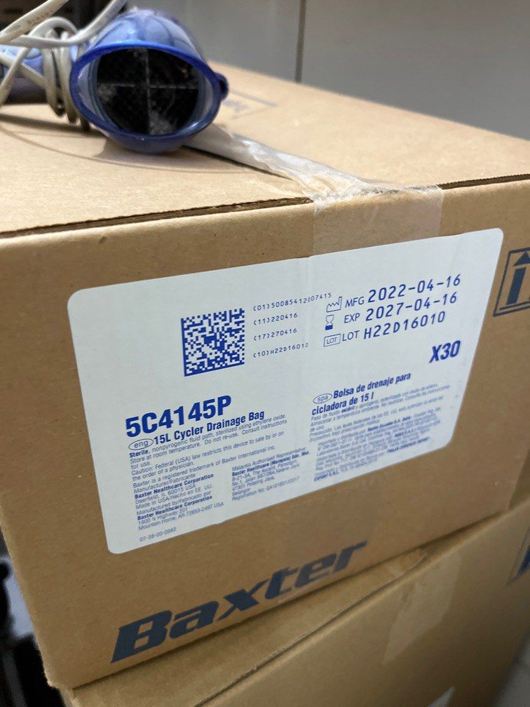 Baxter Peritoneal Dialysis Solution, Drainage bags, etc, Health ...