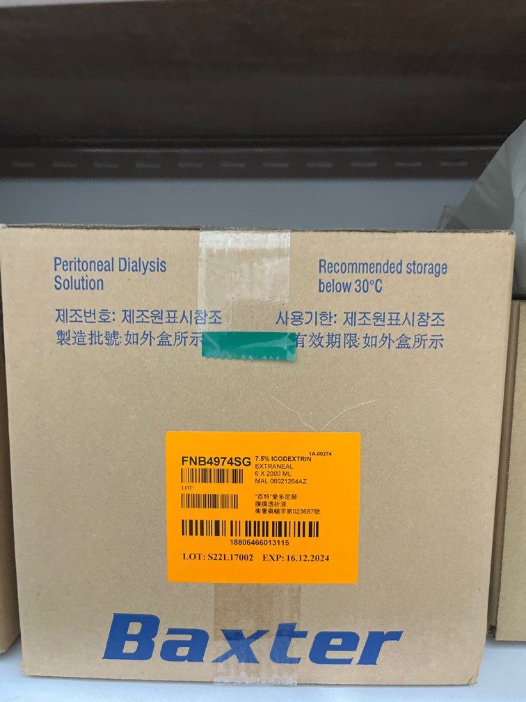 Baxter Peritoneal Dialysis Solution, Drainage bags, etc, Health ...