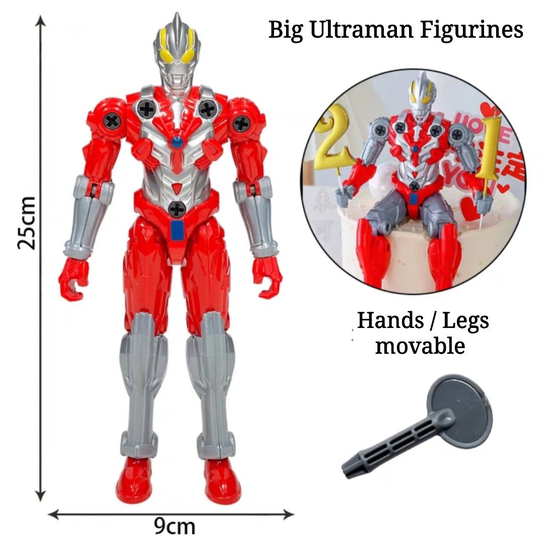Big Ultraman Figurines Cake Topper, Hobbies & Toys, Toys & Games on ...