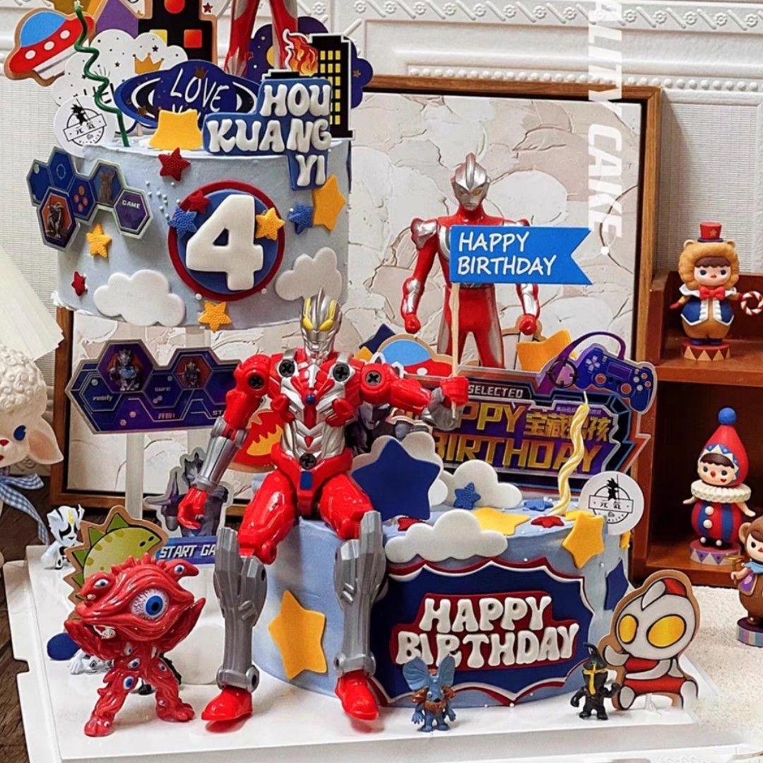 Big Ultraman Figurines Cake Topper, Hobbies & Toys, Toys & Games on ...