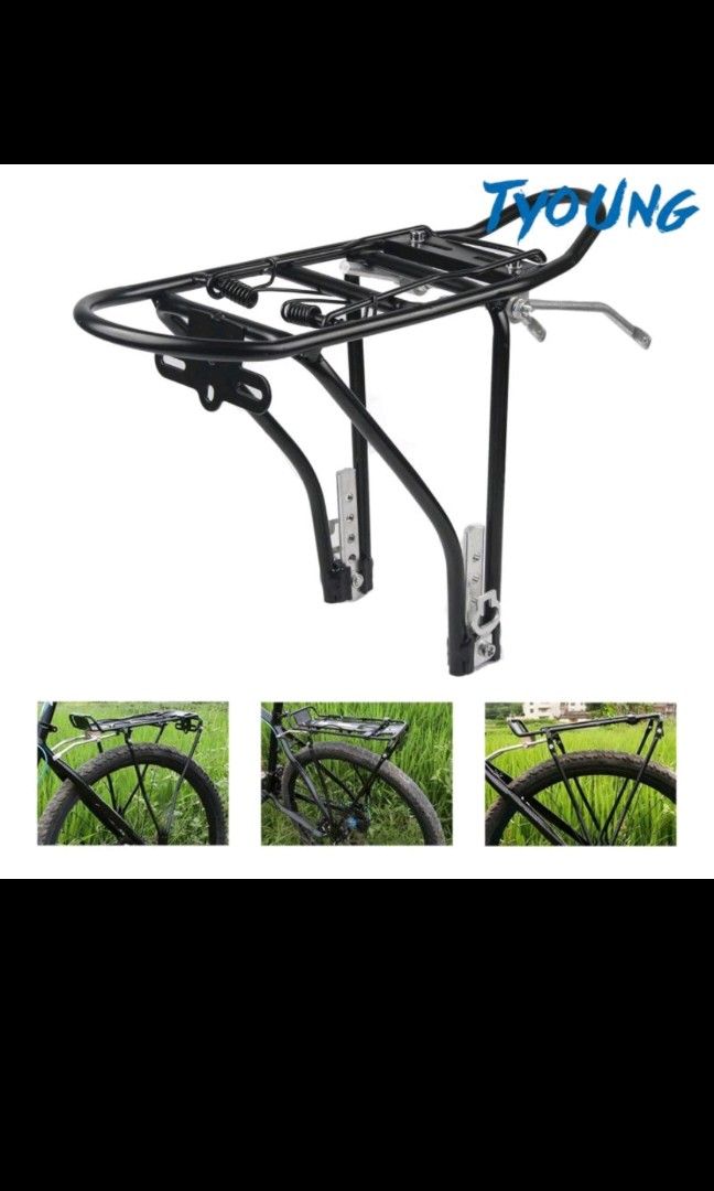 Bike Bicycle Rear Cargo Rack Panniers Seat Shelf Tailstock, Sports ...