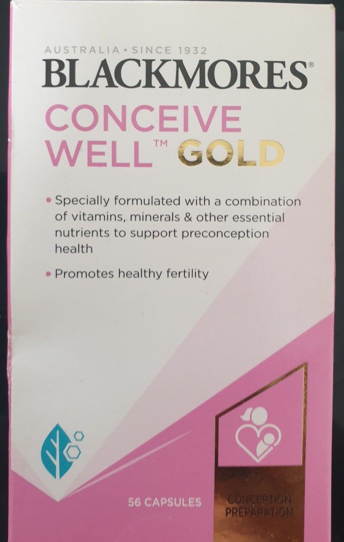 Blackmores Conceive Well- Gold 30 Tablets, Health & Nutrition, Health ...